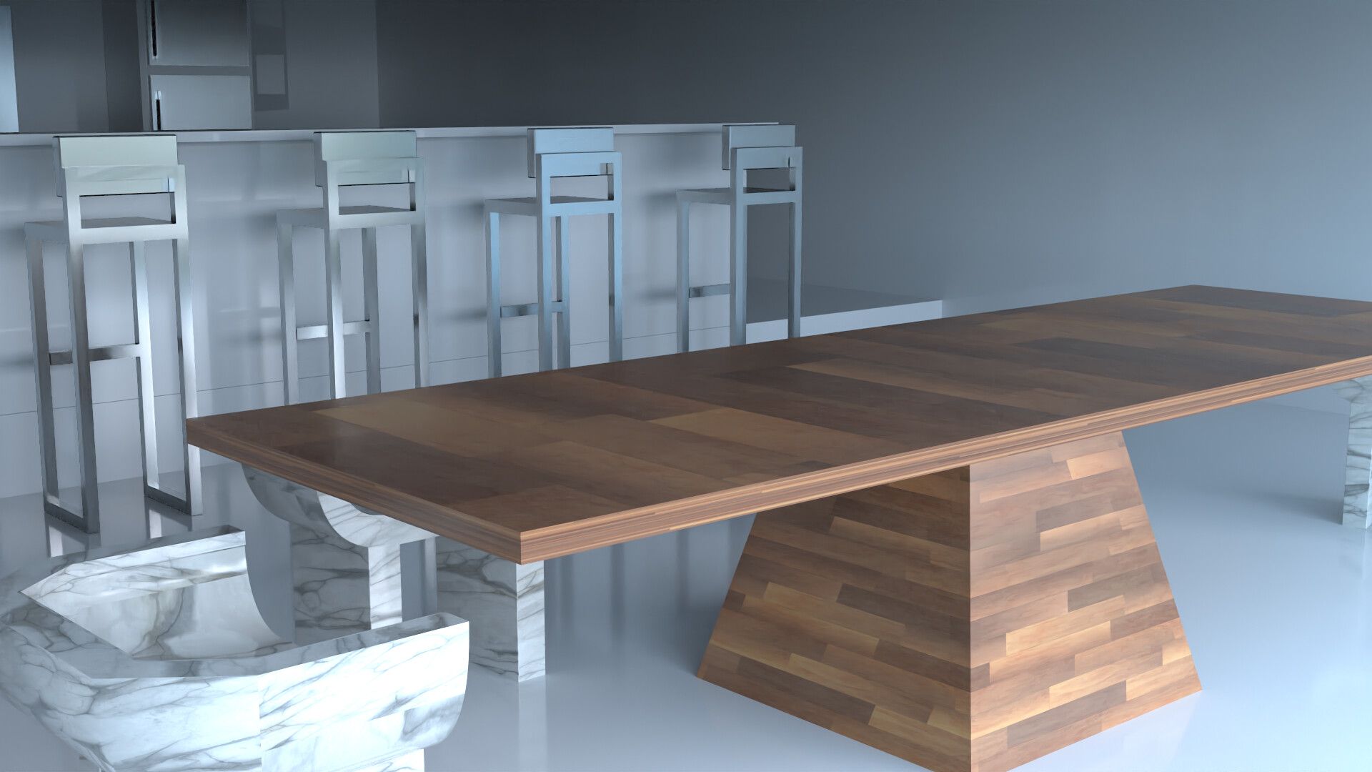 ArtStation - Brutalist Kitchen