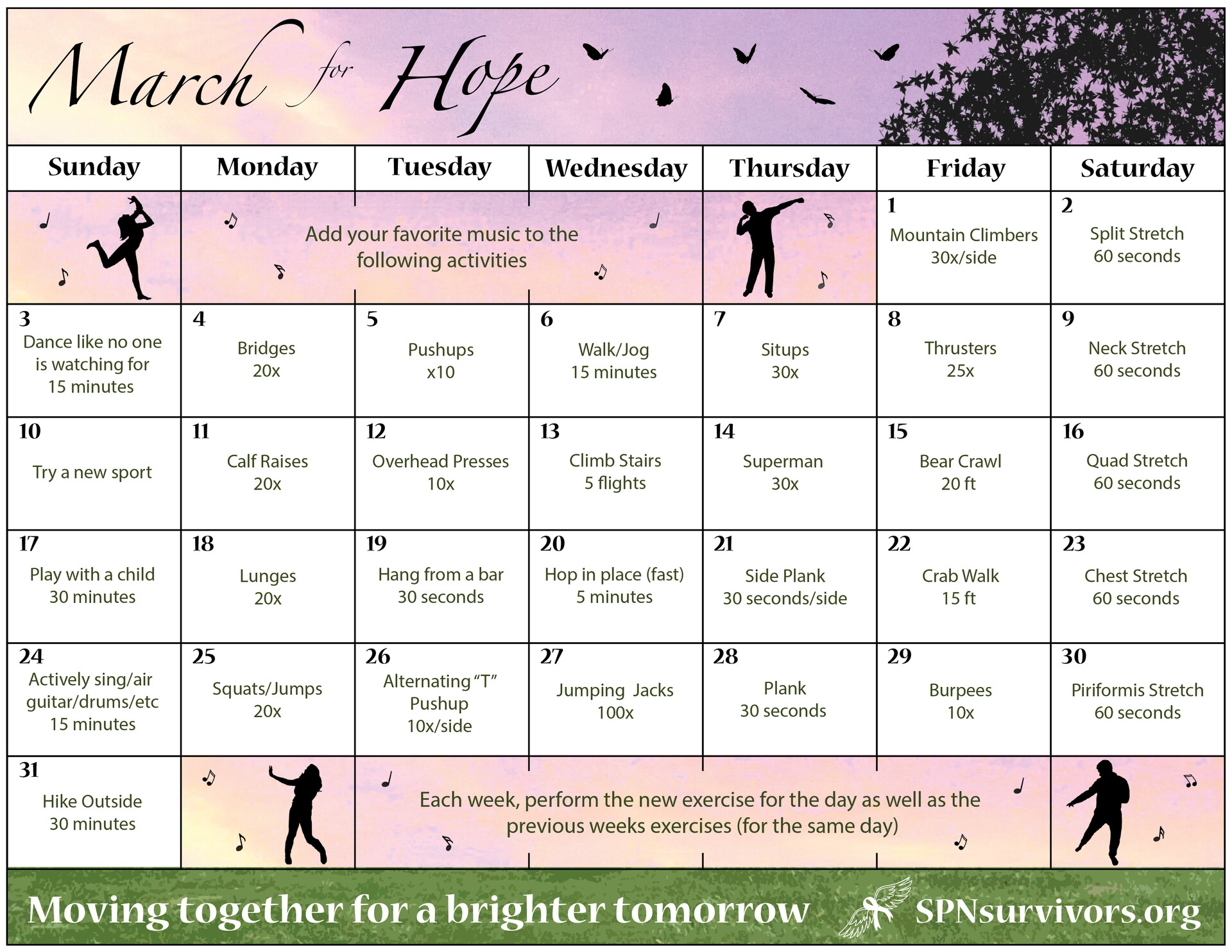 ArtStation - March for Hope Calendar (SPN Survivors)