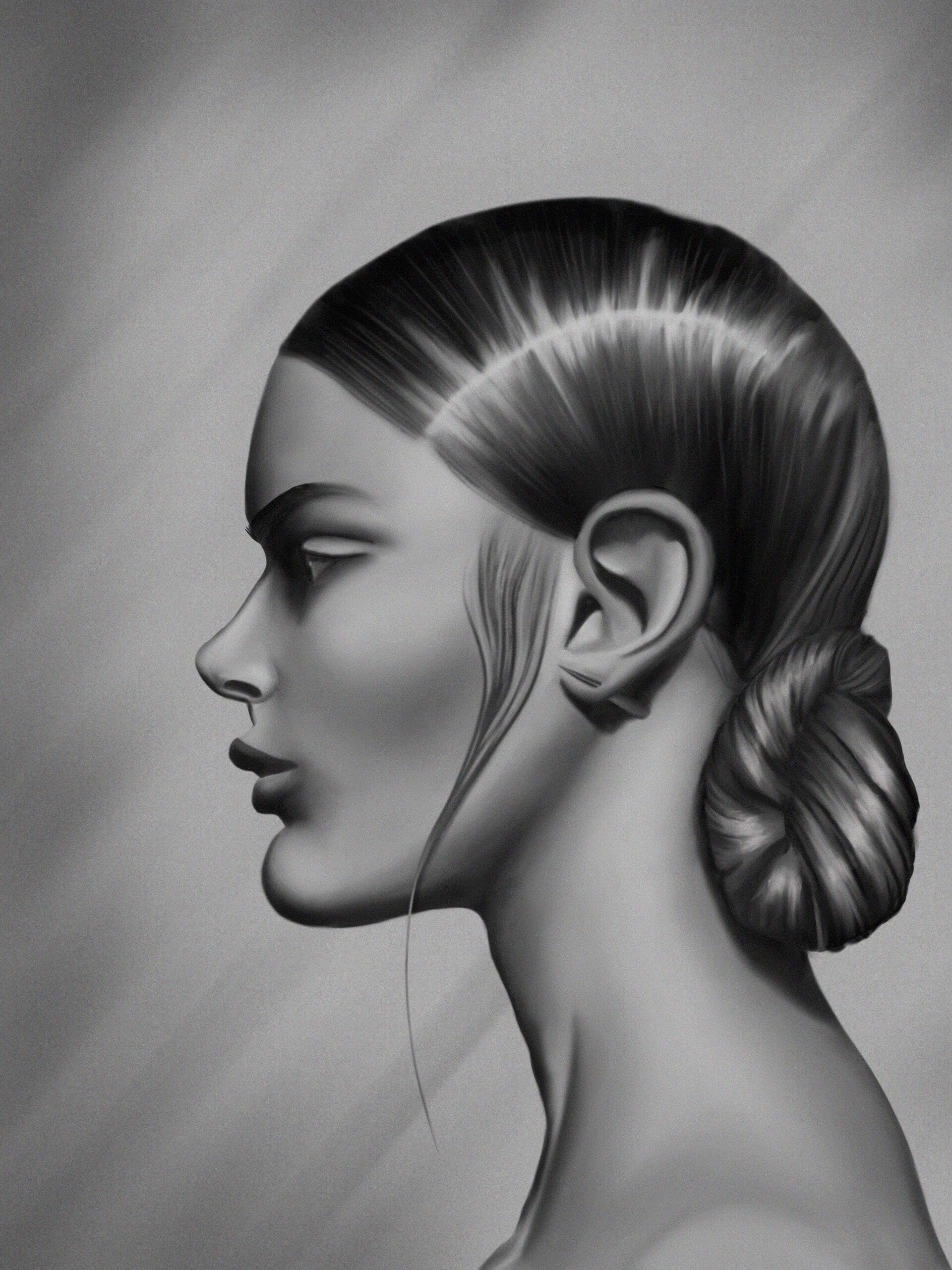 how to draw portraits in black and white