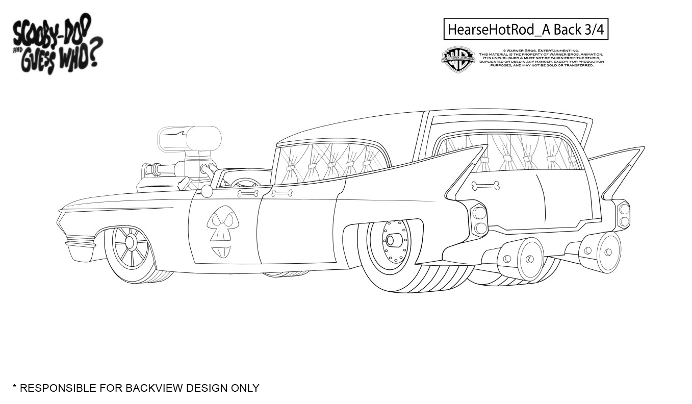 ghostbusters car coloring sheet