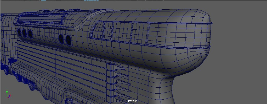 ArtStation - Train made in maya.