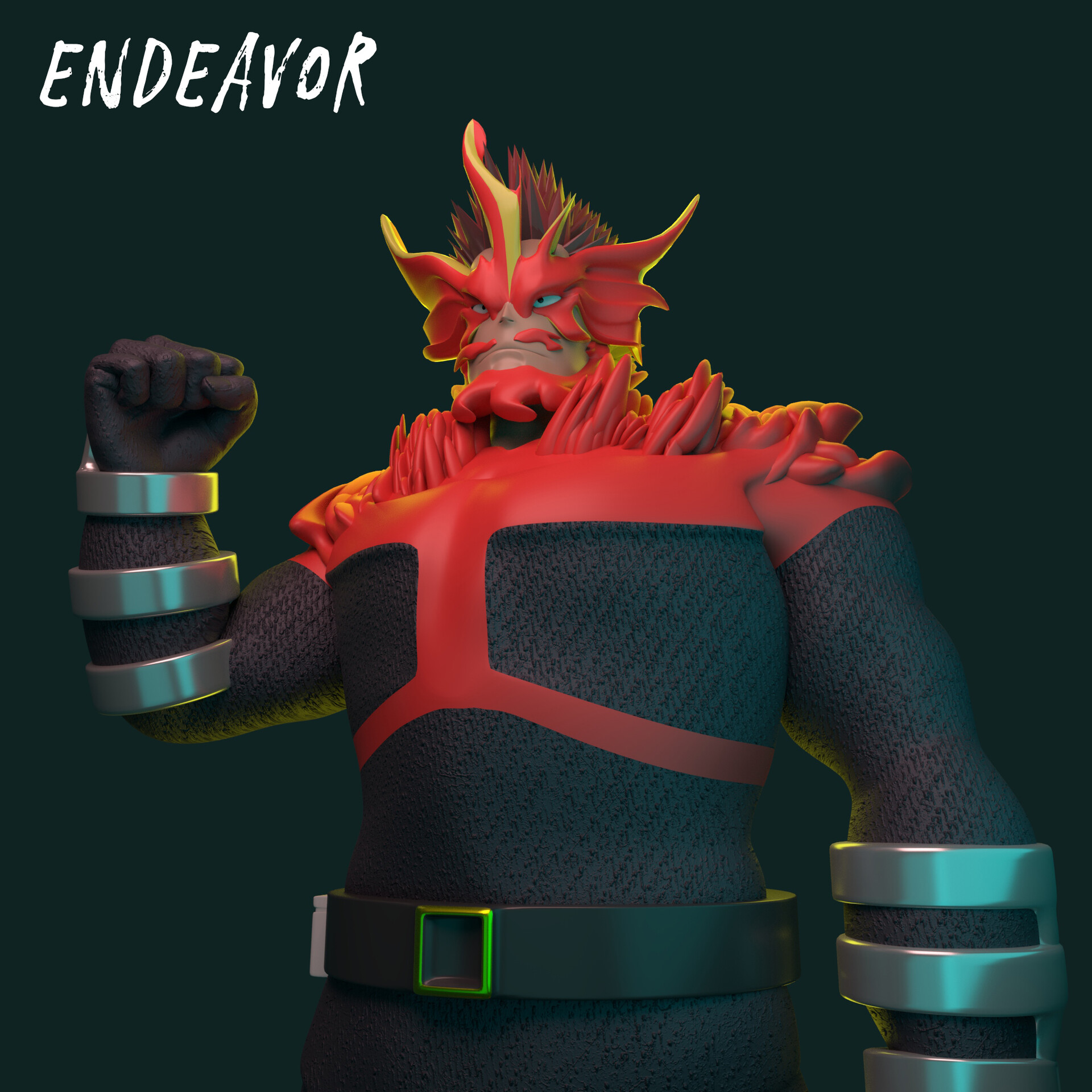 ArtStation - Endeavor MY HERO ACADEMIA