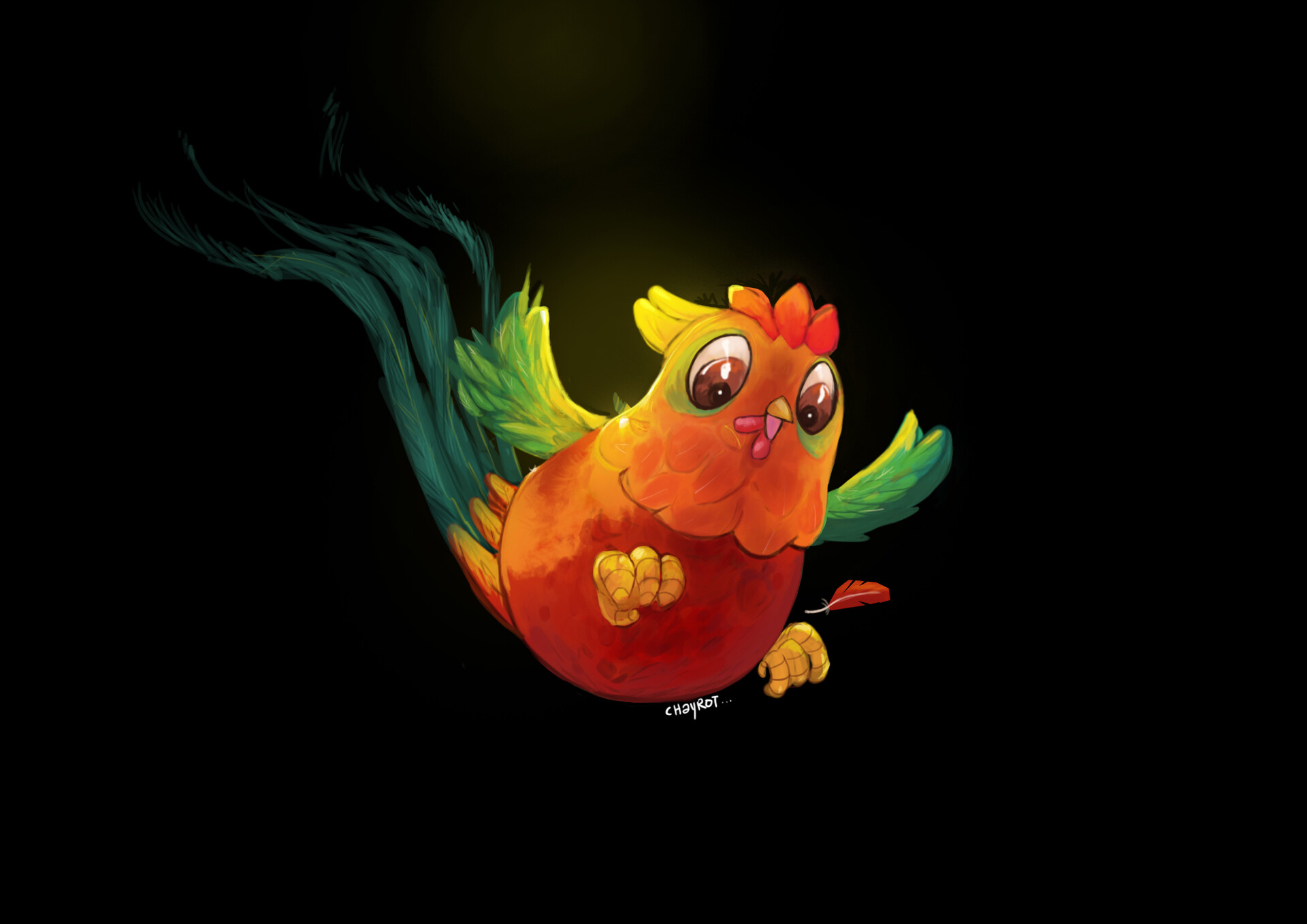 ArtStation - Flying Rooster