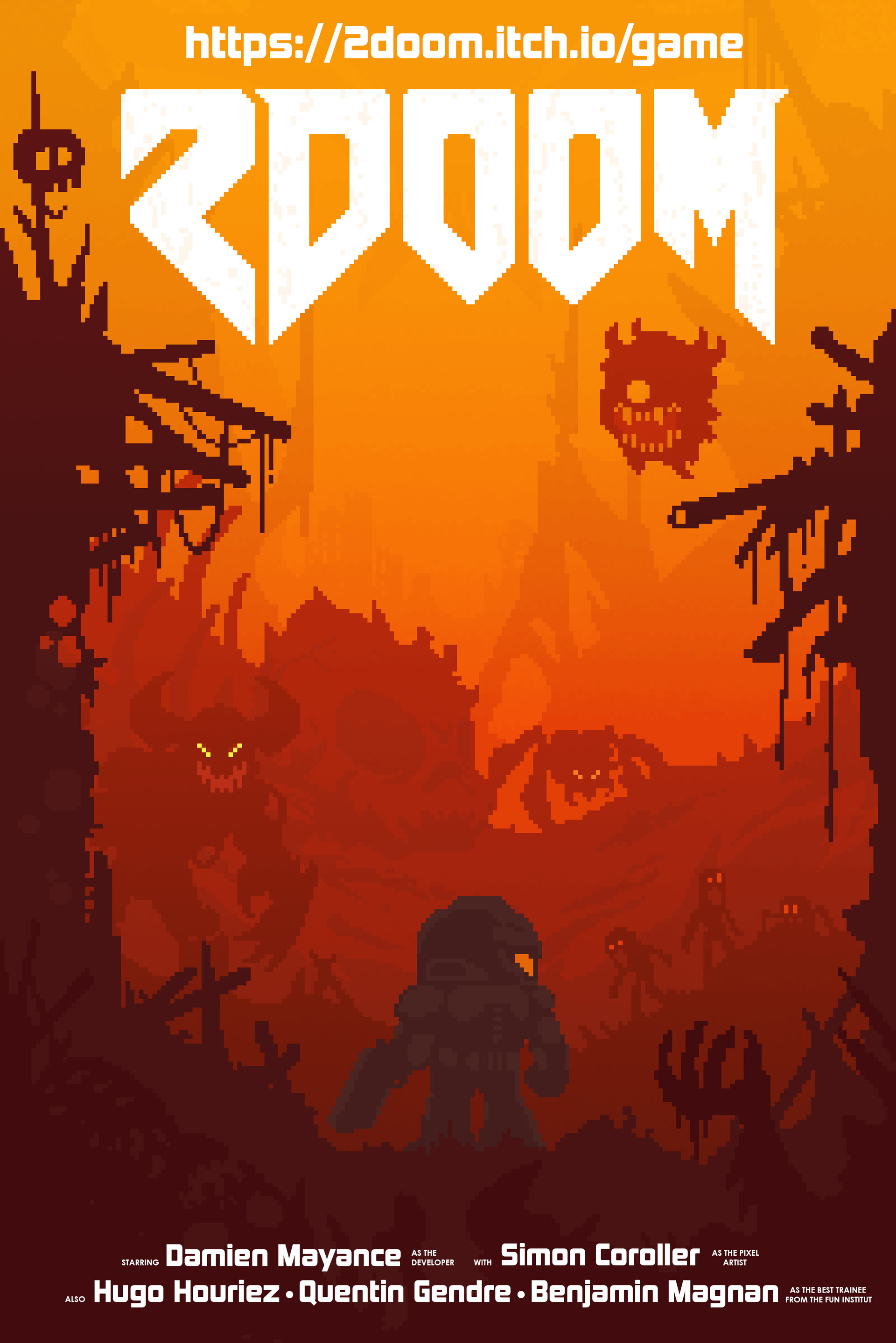 ArtStation - 2DOOM (Demake Game)