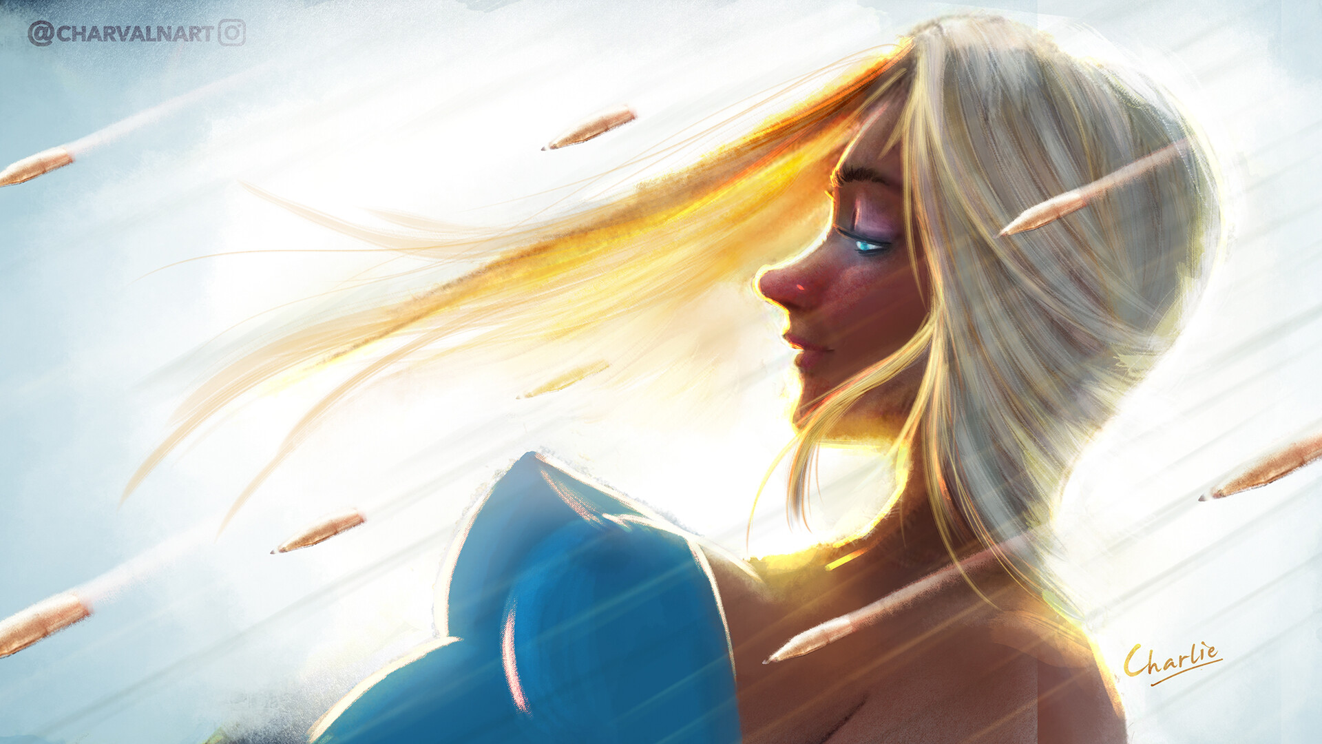 ArtStation - Bullets Rain.