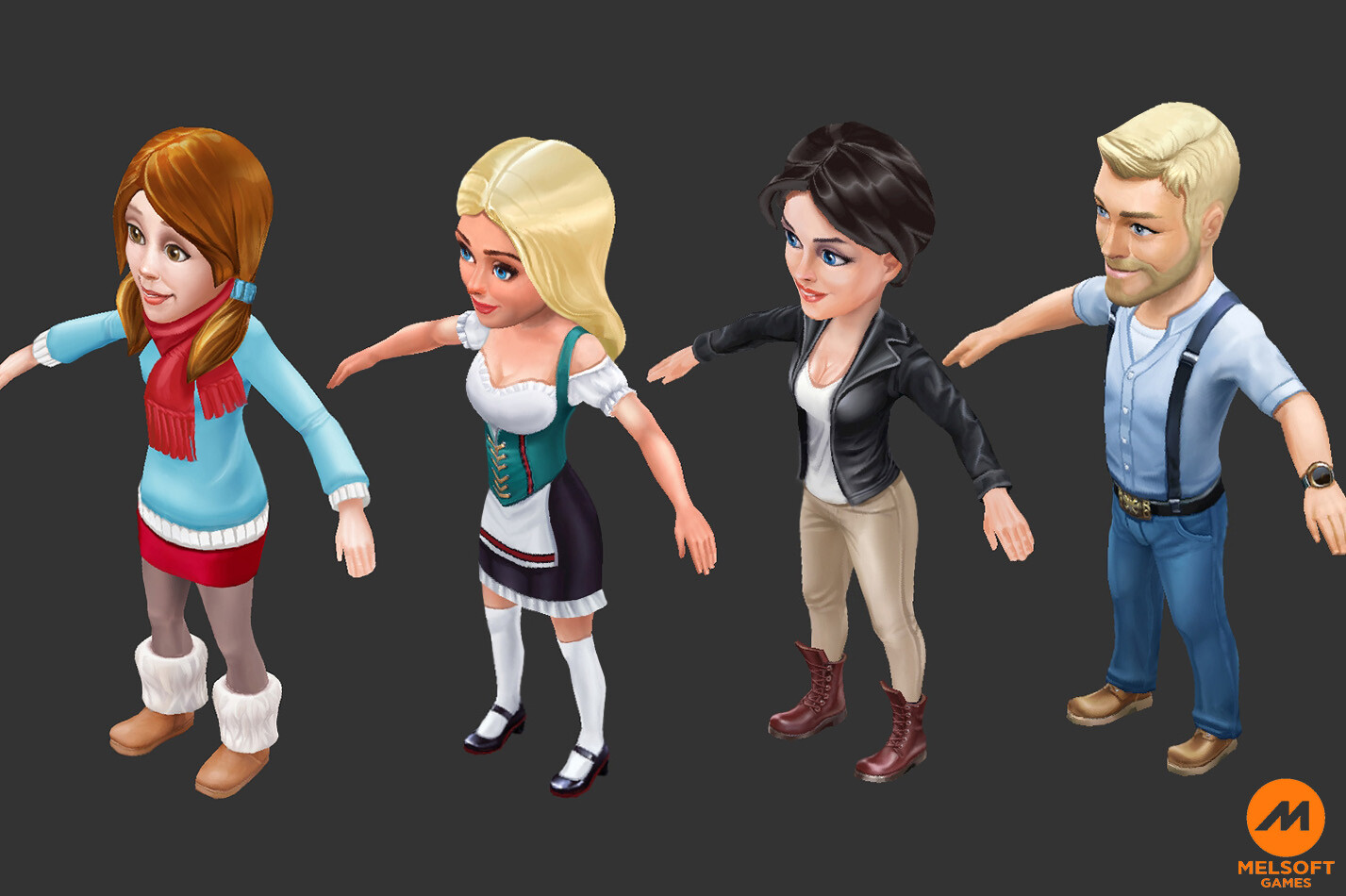 ArtStation - in-game characters