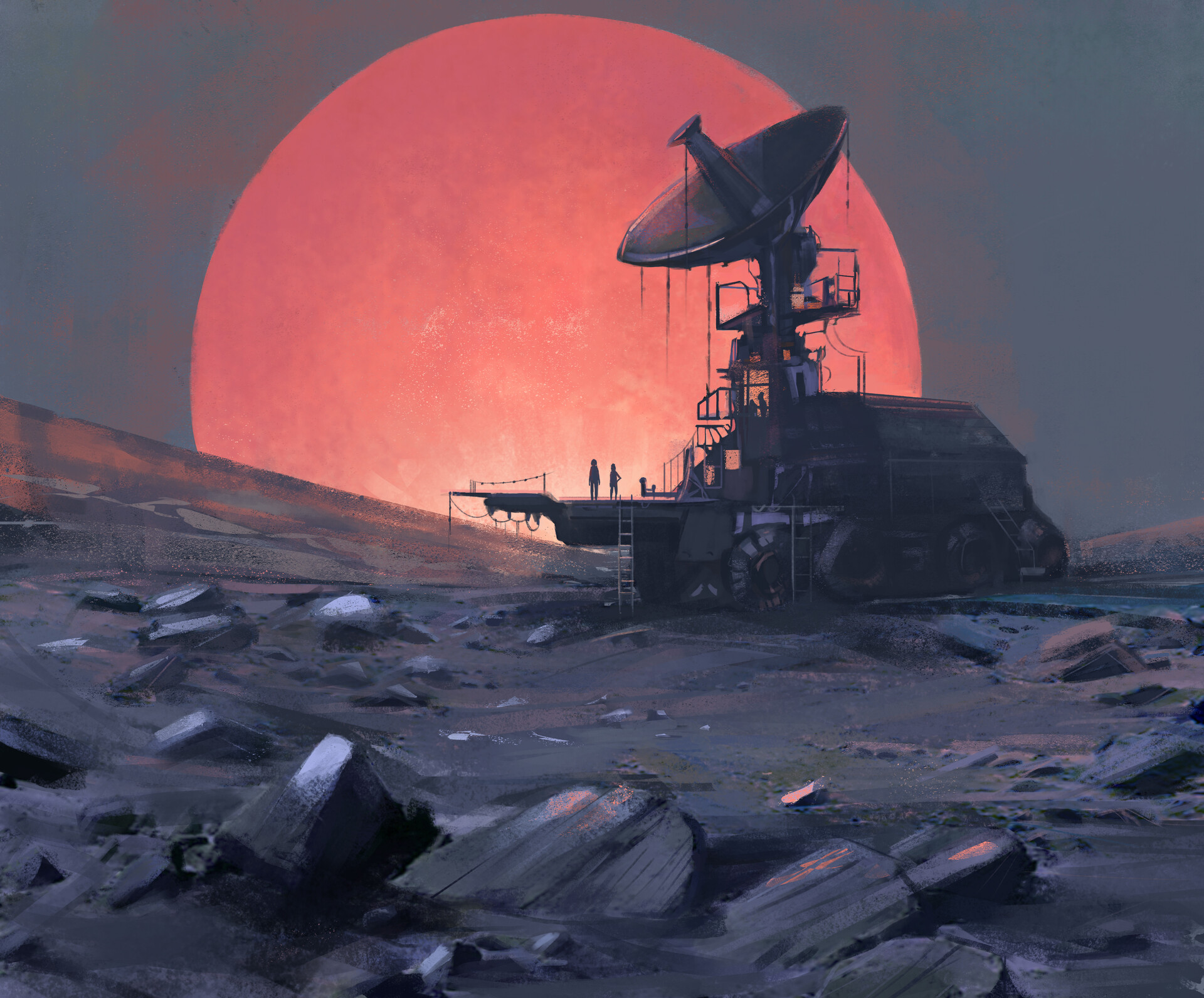 ArtStation - The planet rising