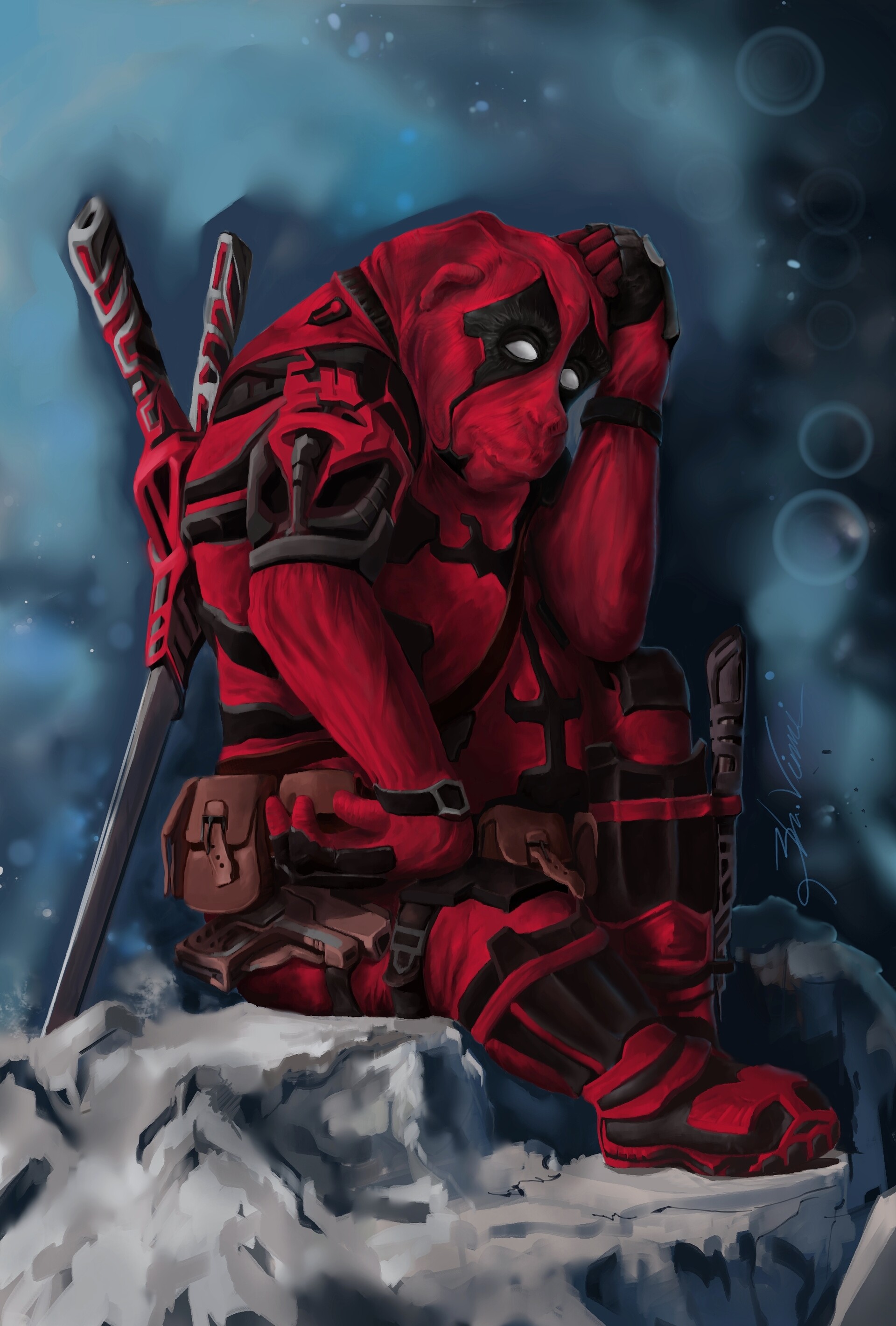 ArtStation - Deadpool monkey