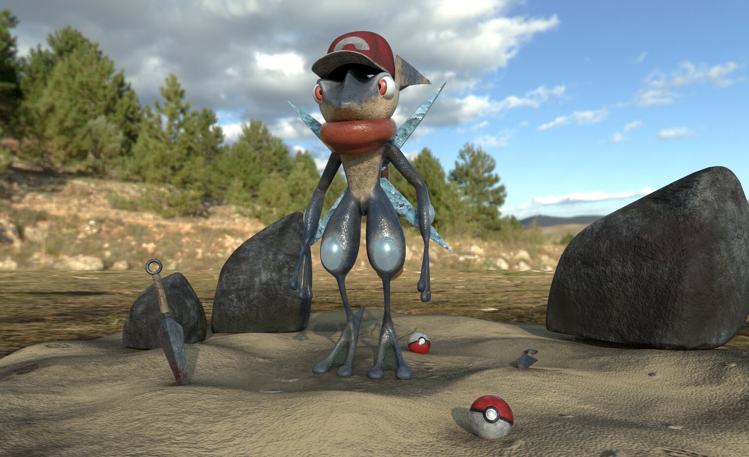 ArtStation - 3D Realistic Greninja Workflow