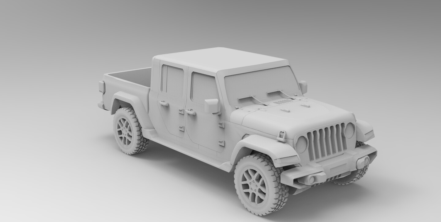 ArtStation - Jeep Gladiator