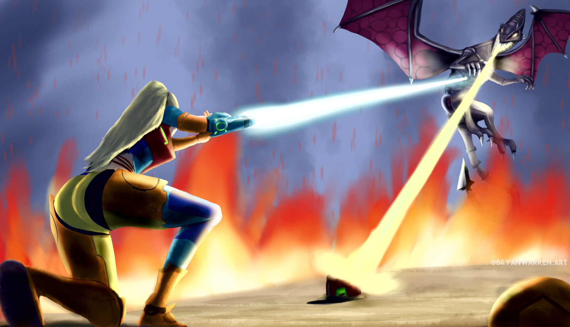 ArtStation - Samus vs. Ridley