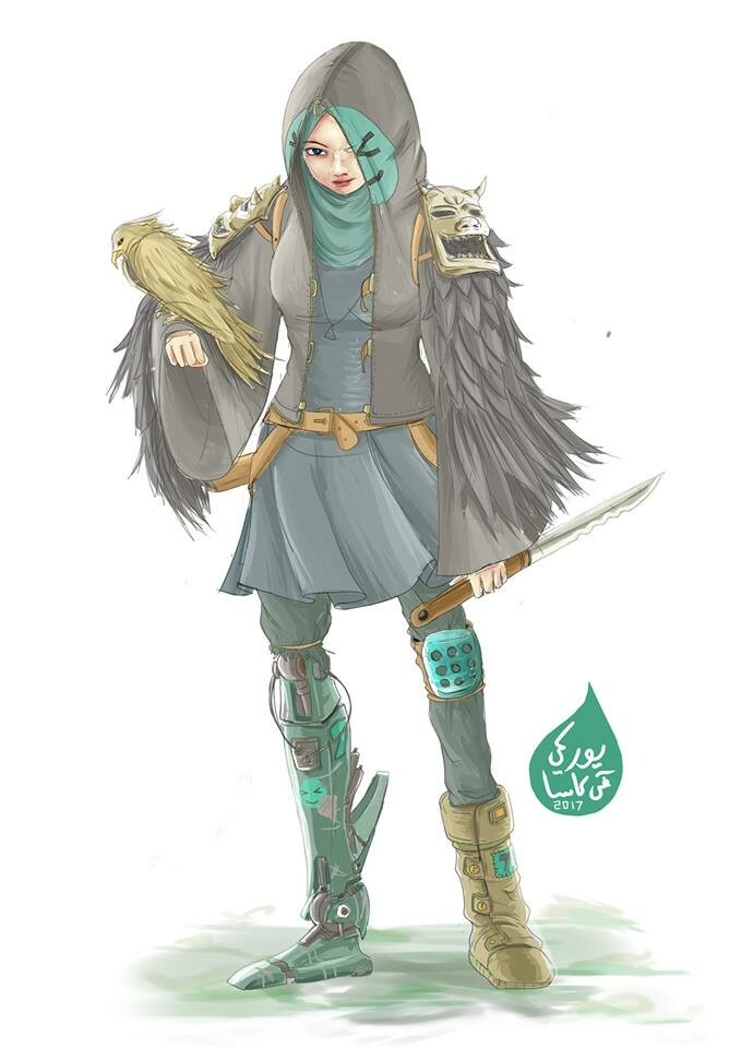 ArtStation - HIJAB CYBERPUNK - TOSCACROW