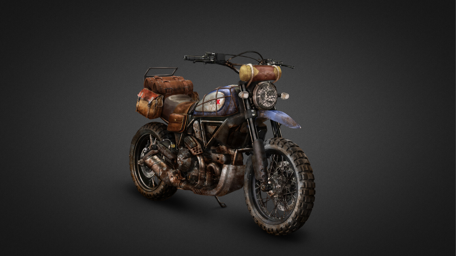 ArtStation - Apocalyptic zombie vehicle- Bike