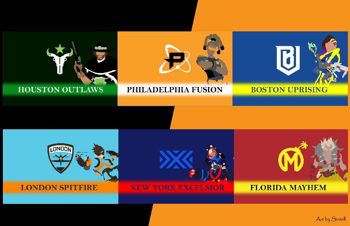 ArtStation - Overwatch League teams (2017)