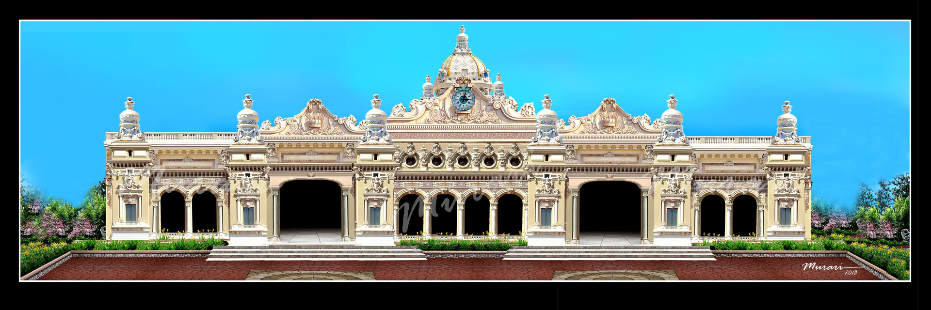 ArtStation - Convention Hall Exterior and Interior elevation drawing ...