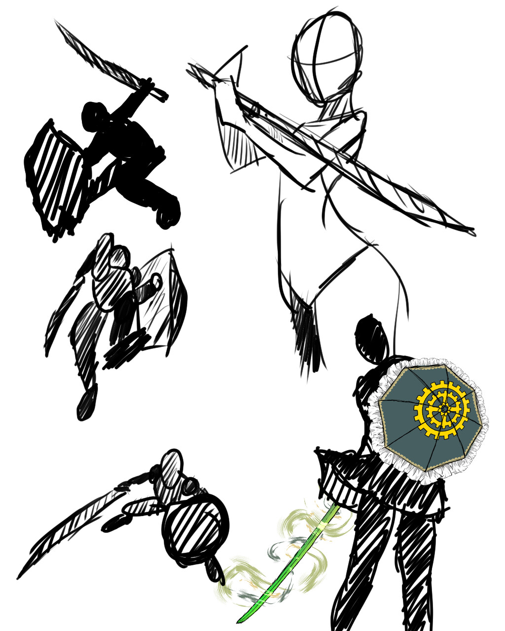 Station Master T - Helena Umbrella Sword and shield