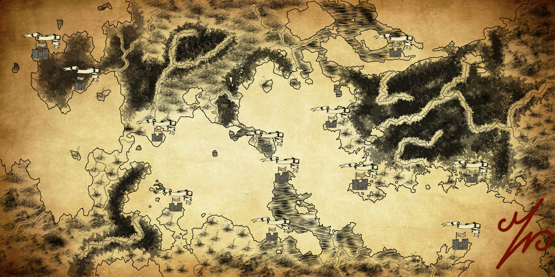 ArtStation - Fantasy Map - 4