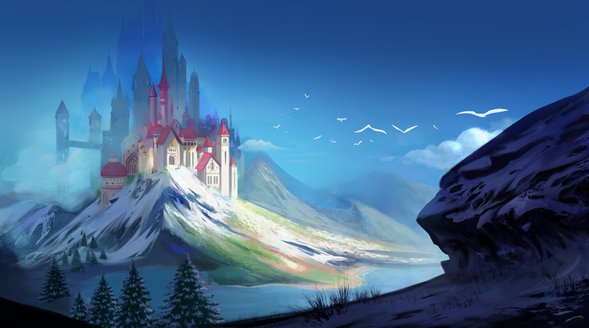 ArtStation - Fairy-tale castle