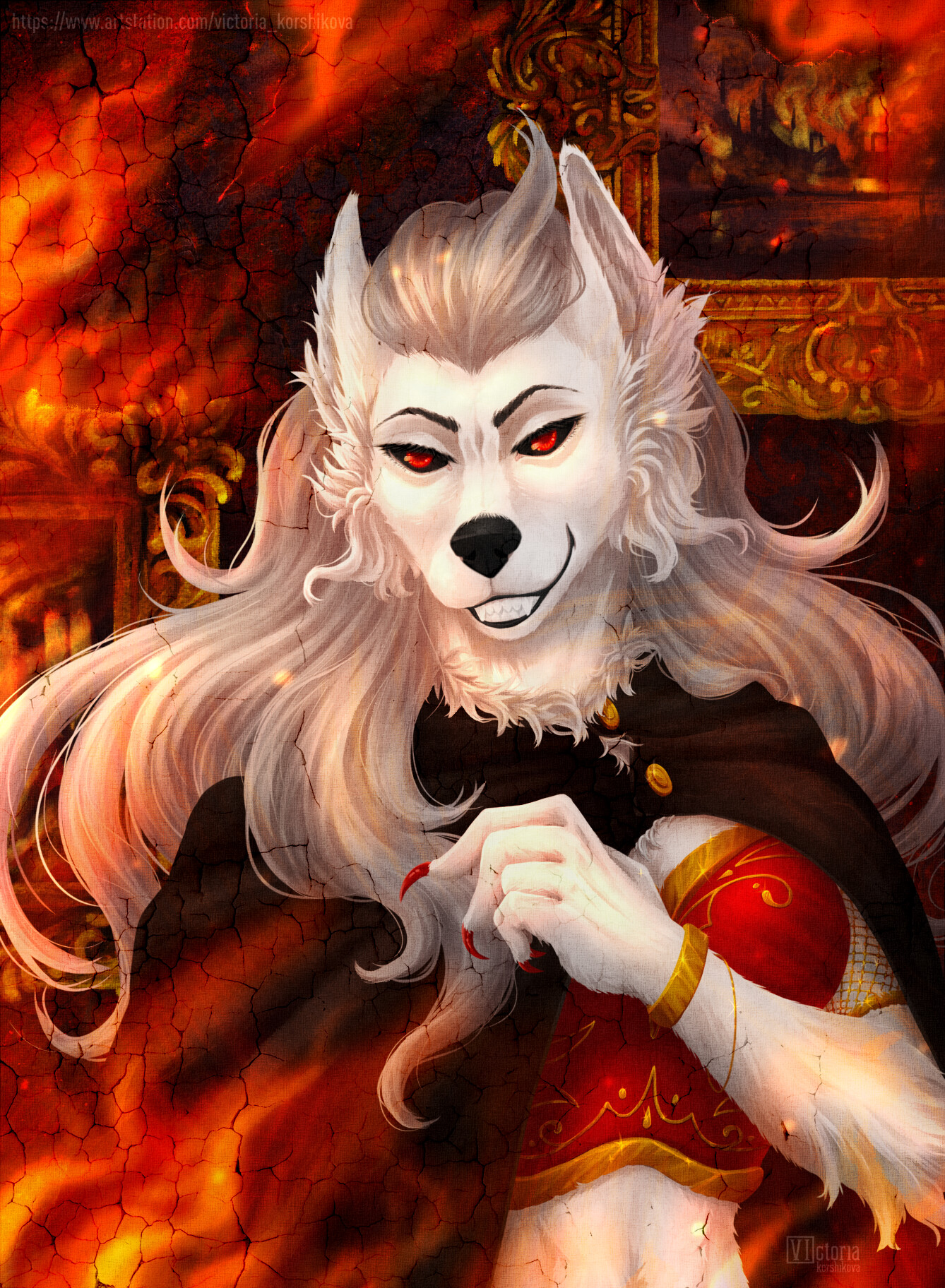 ArtStation - Commission - "Burning portrait"