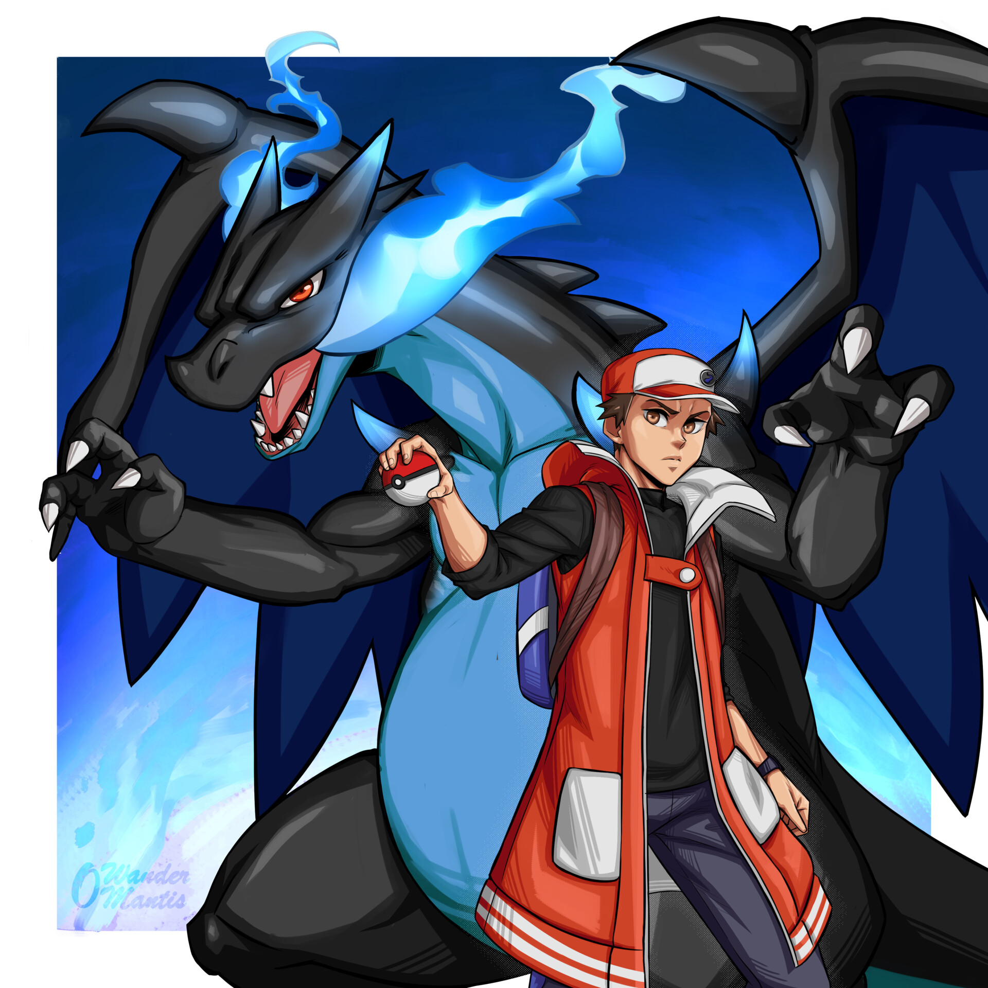ArtStation - Signa Suit Red & Mega Charizard