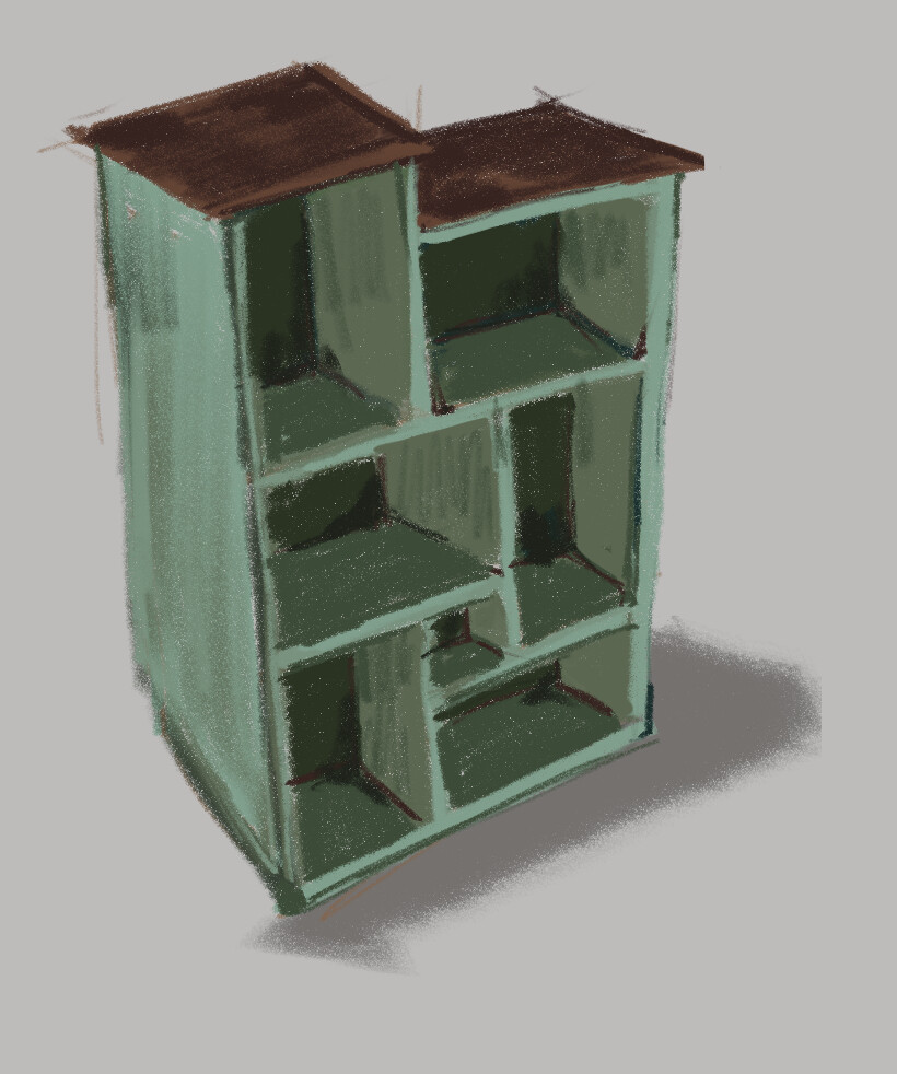 ArtStation - Rustic Shelf