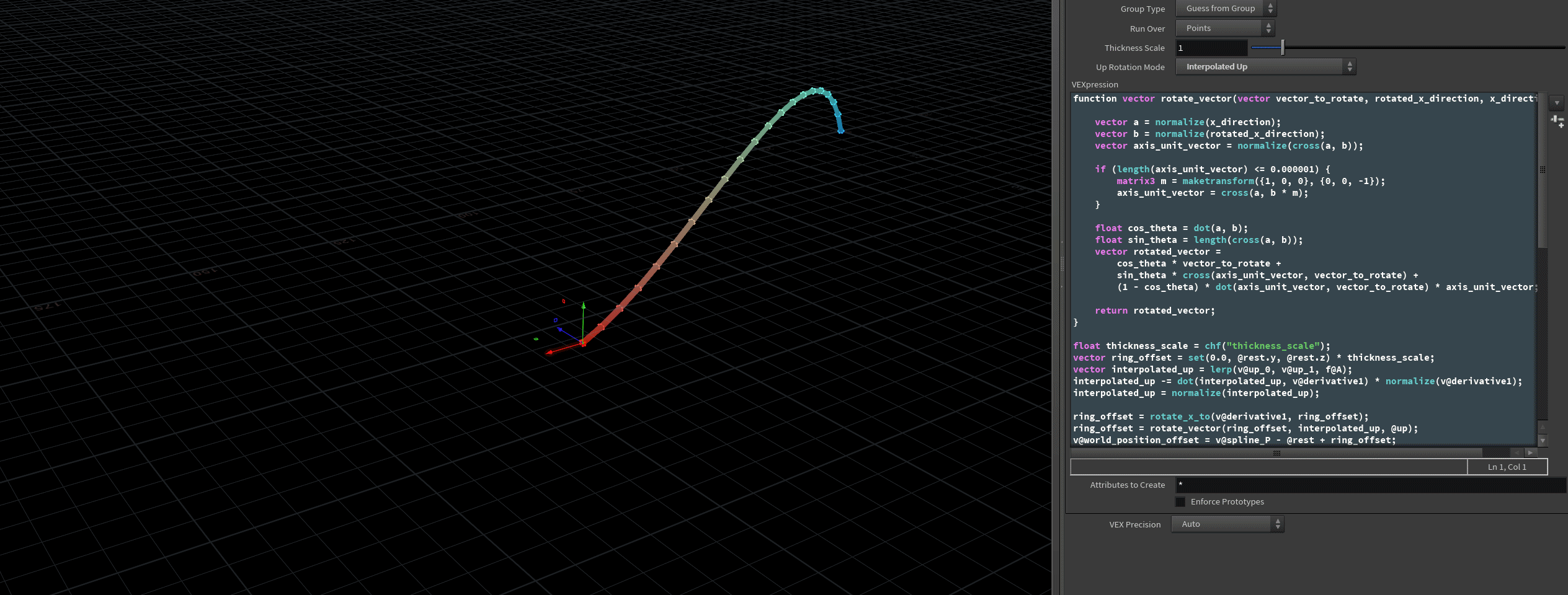 Mai Ao - Deforming Static Mesh Along Spline with Vertex Shader