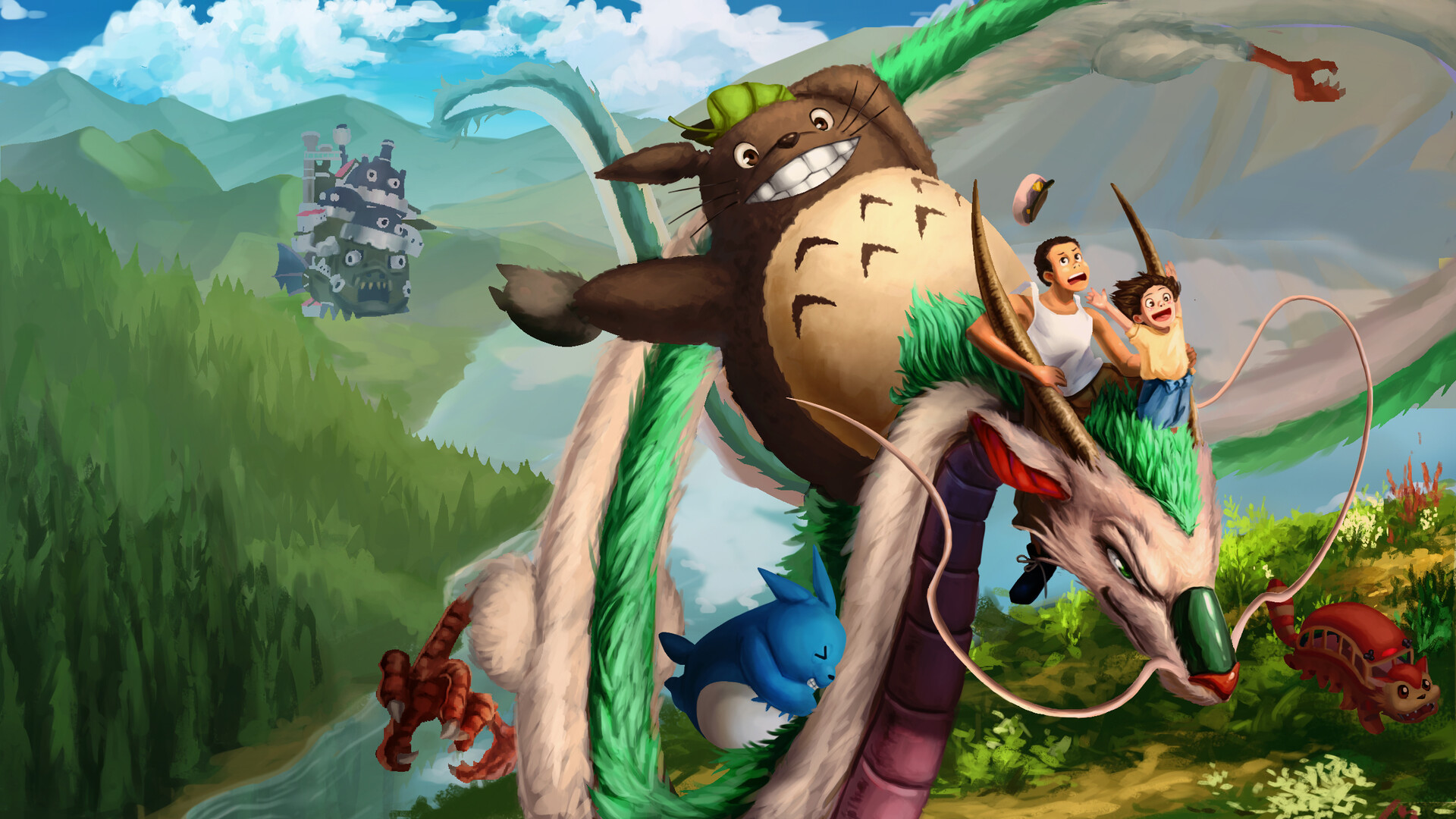 ArtStation - Fanart Ghibli Art Style