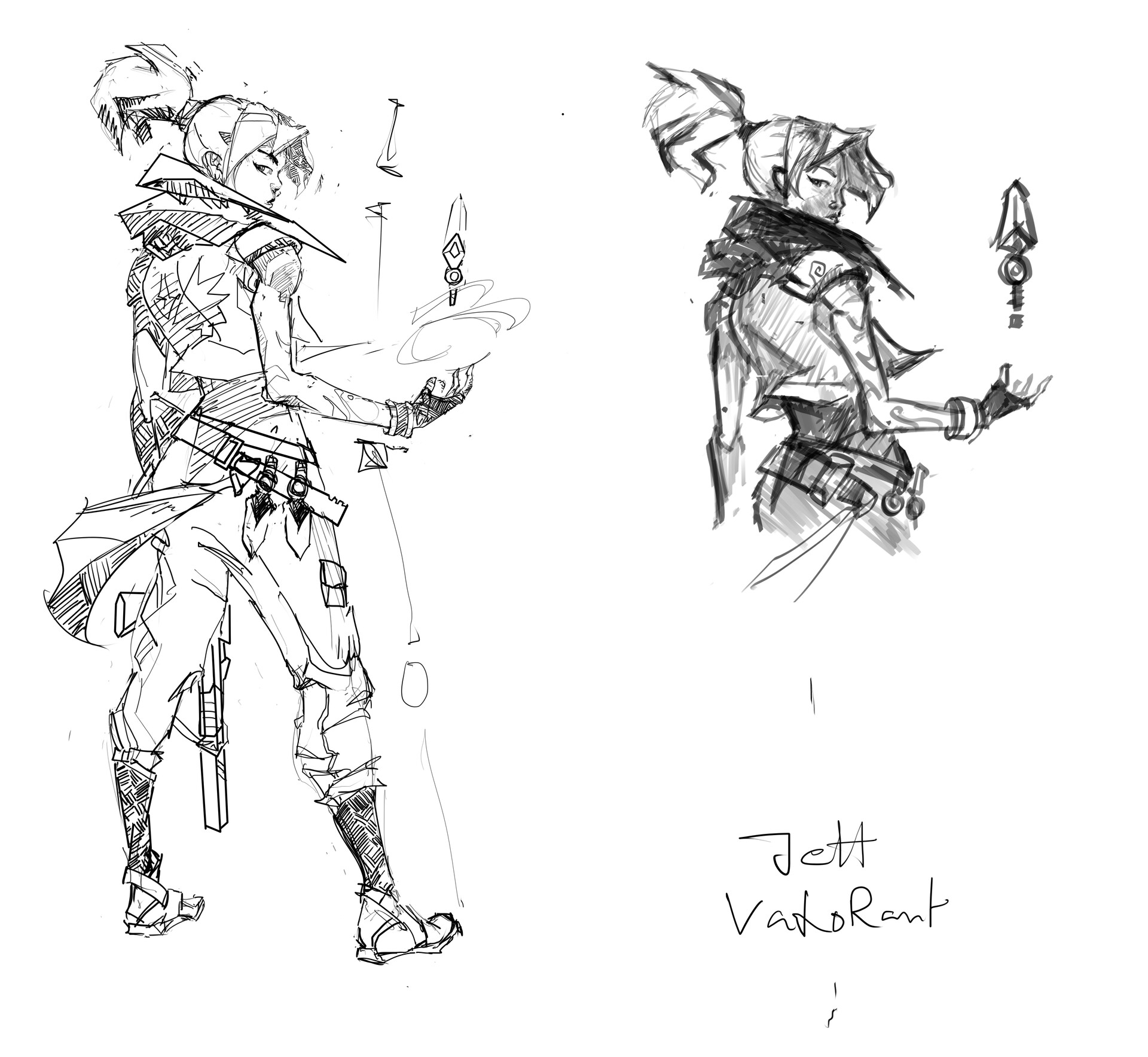 ArtStation - LineArt Study, Valorant