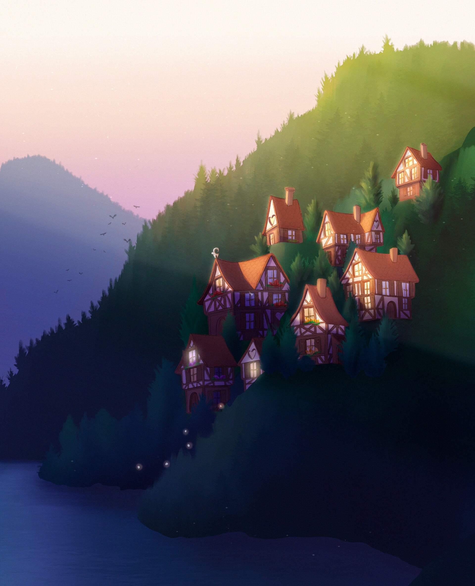 ArtStation - The little village