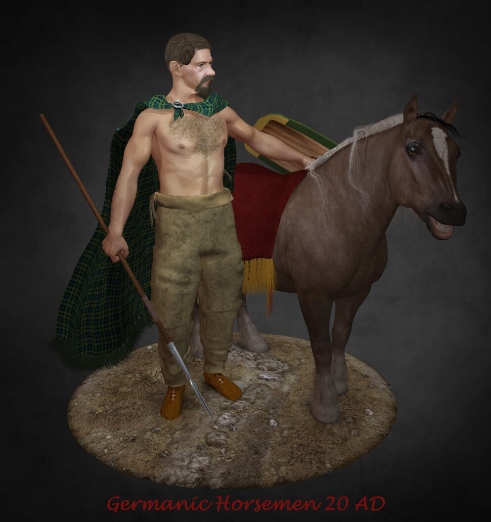 ArtStation - Germanic Horsemen 20 AD