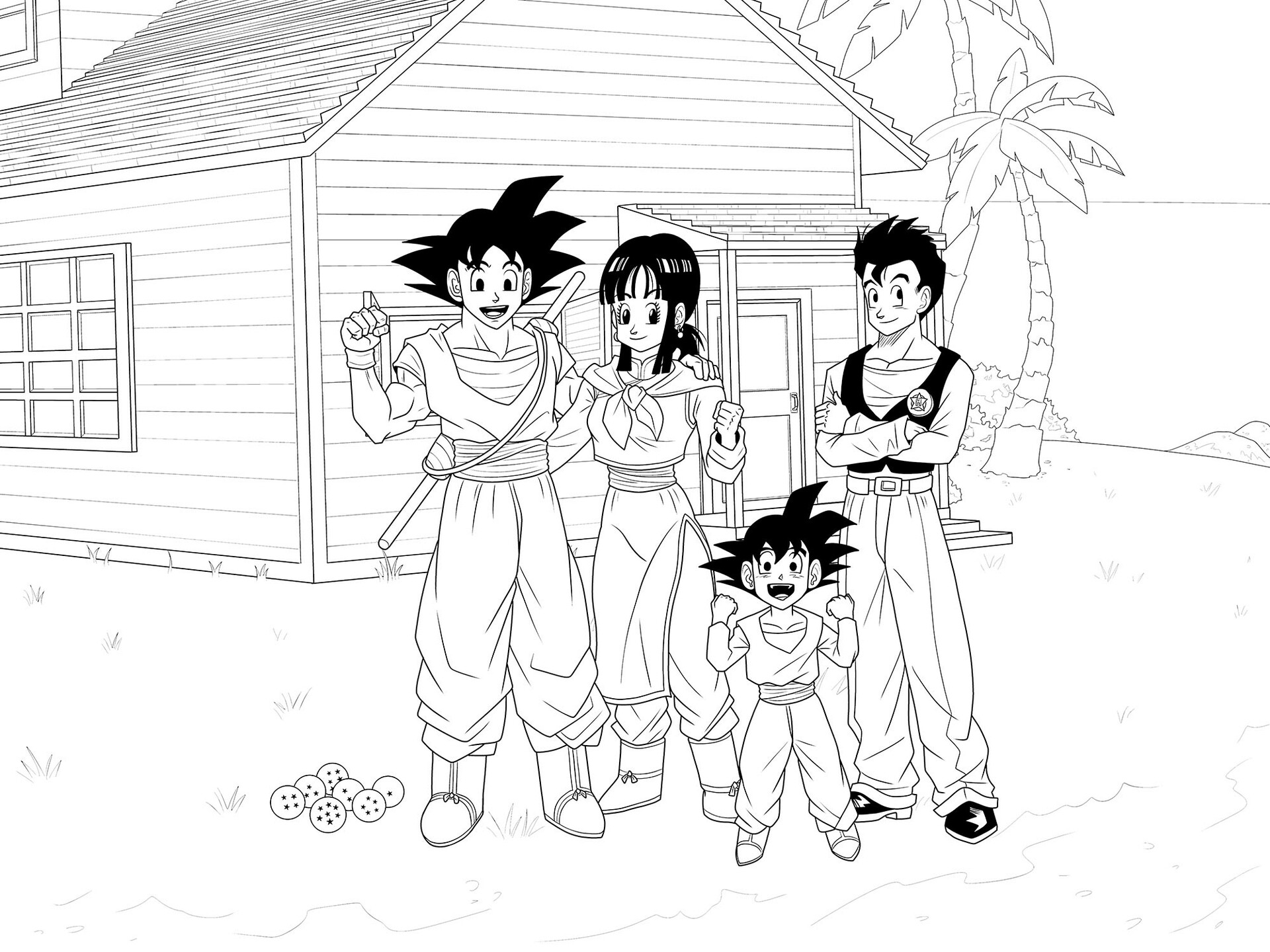 goku coloring pages for adults
