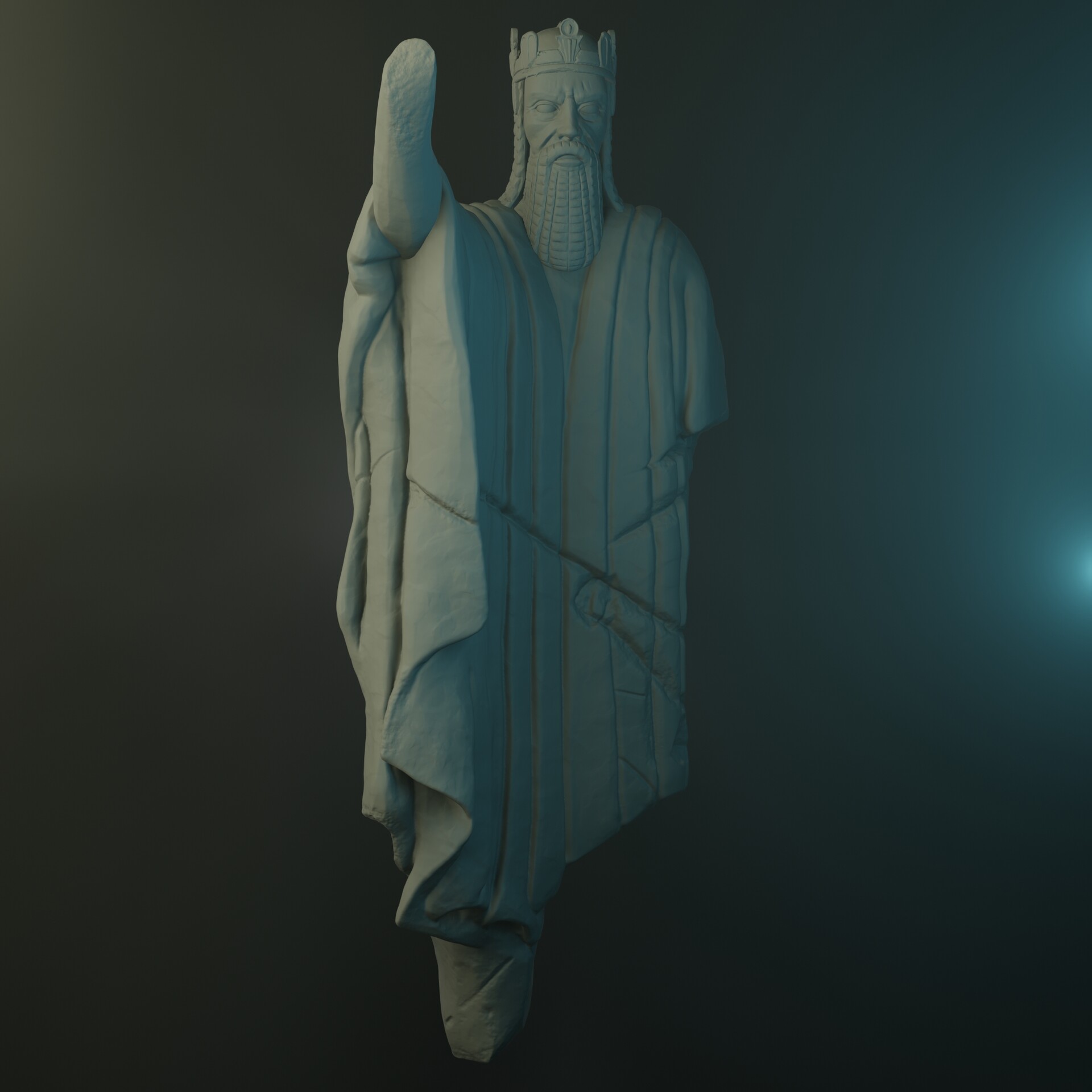ArtStation - Statue of king from Lord of the rings