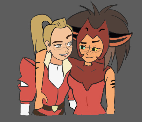 ArtStation - She-ra Catra and Adora Fan Art