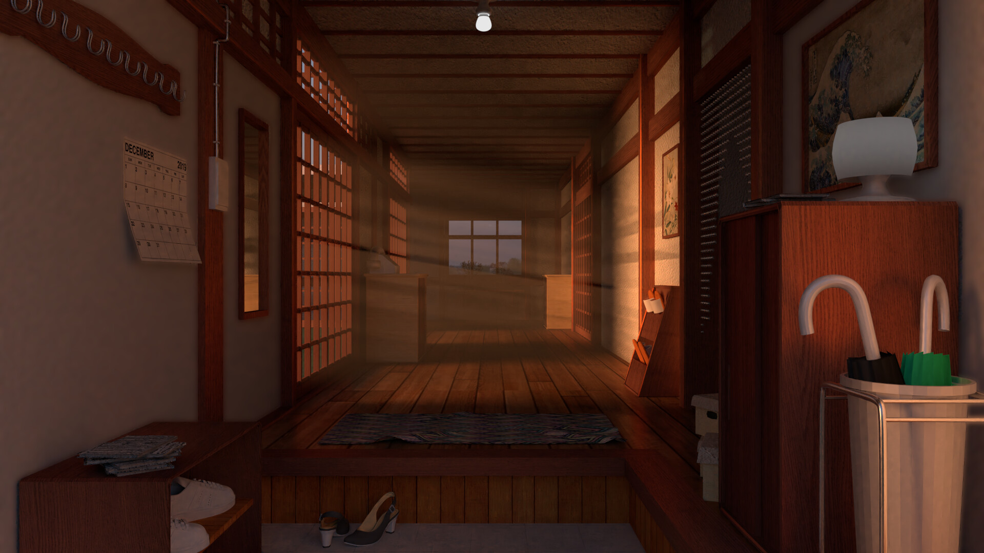 ArtStation - Japaneses House Corridor