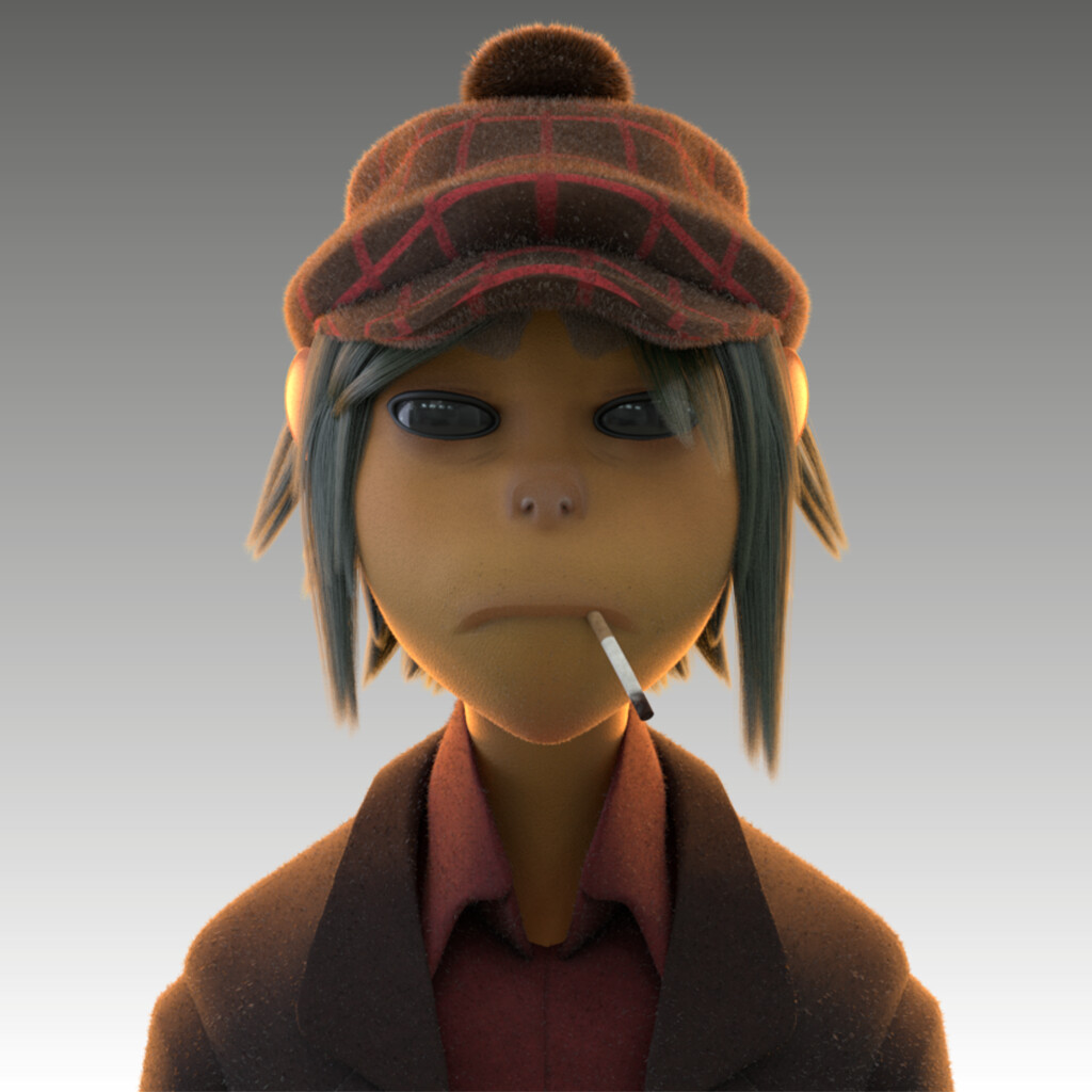 how to draw gorillaz demon days