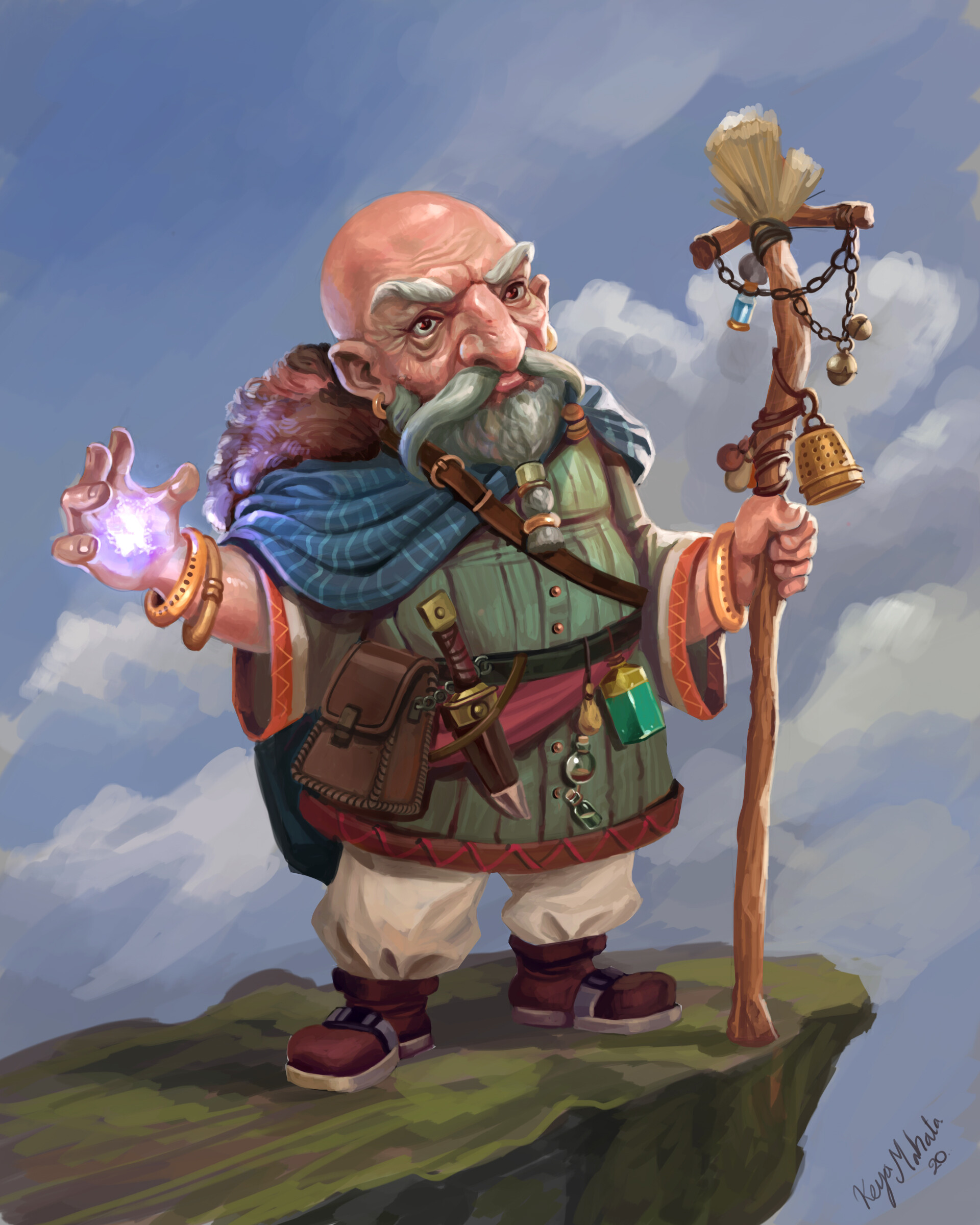 ArtStation - A wizard dwarf