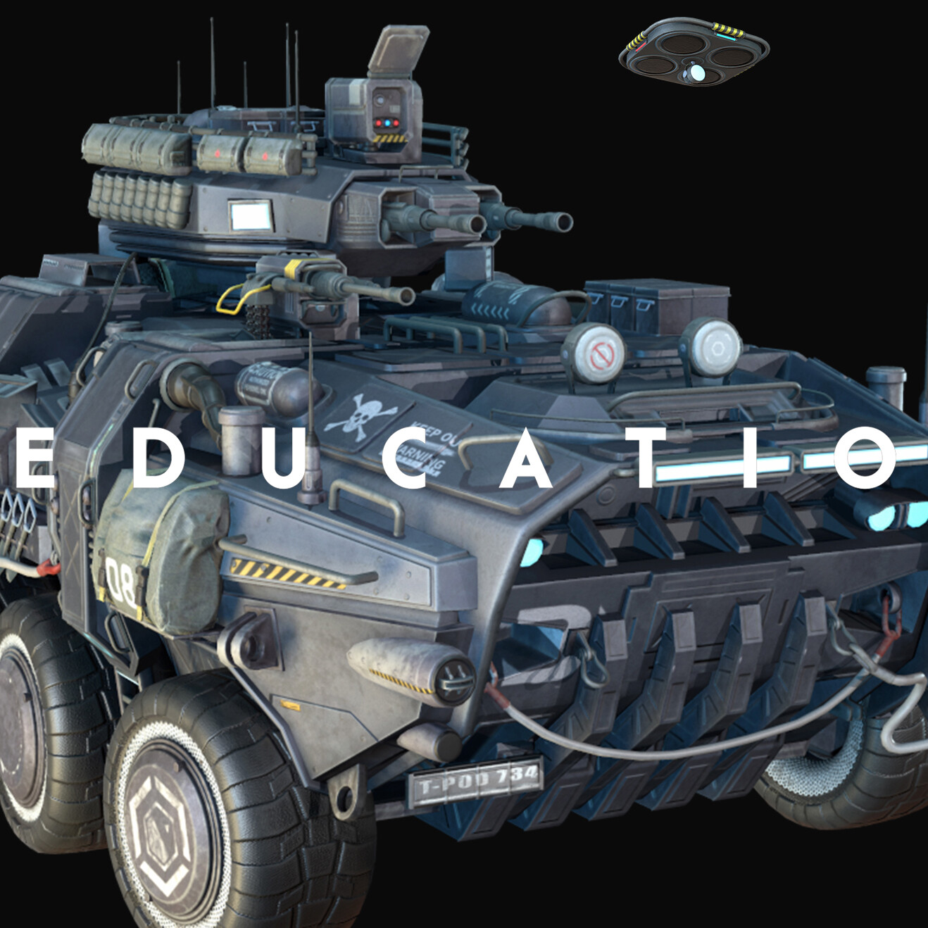 ArtStation - Student works_Armed combat vehicle