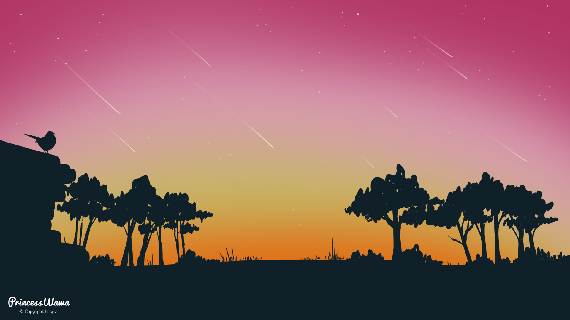 ArtStation - Woods Sunset (4k format)