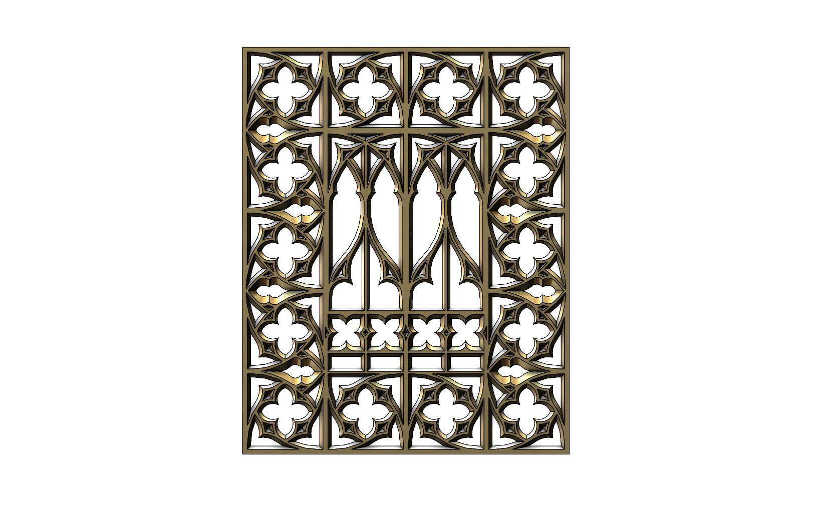 ArtStation - Gothic Ornament pannels for plaster and wood working