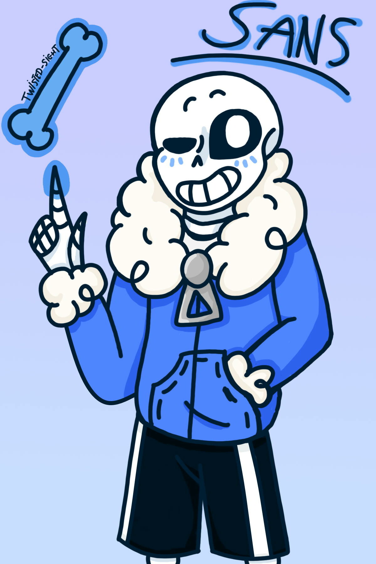 ArtStation - Sans the Skeleton fan-art