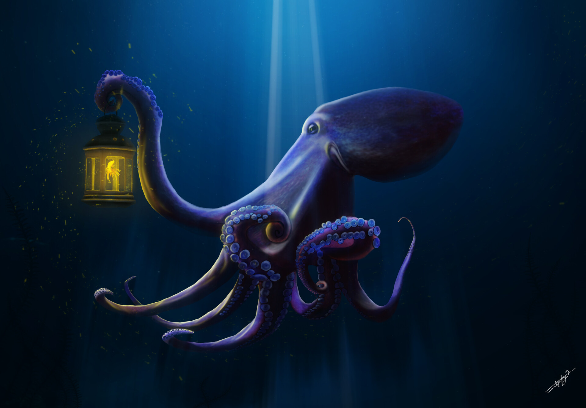 ArtStation - the Octopus and the Fish