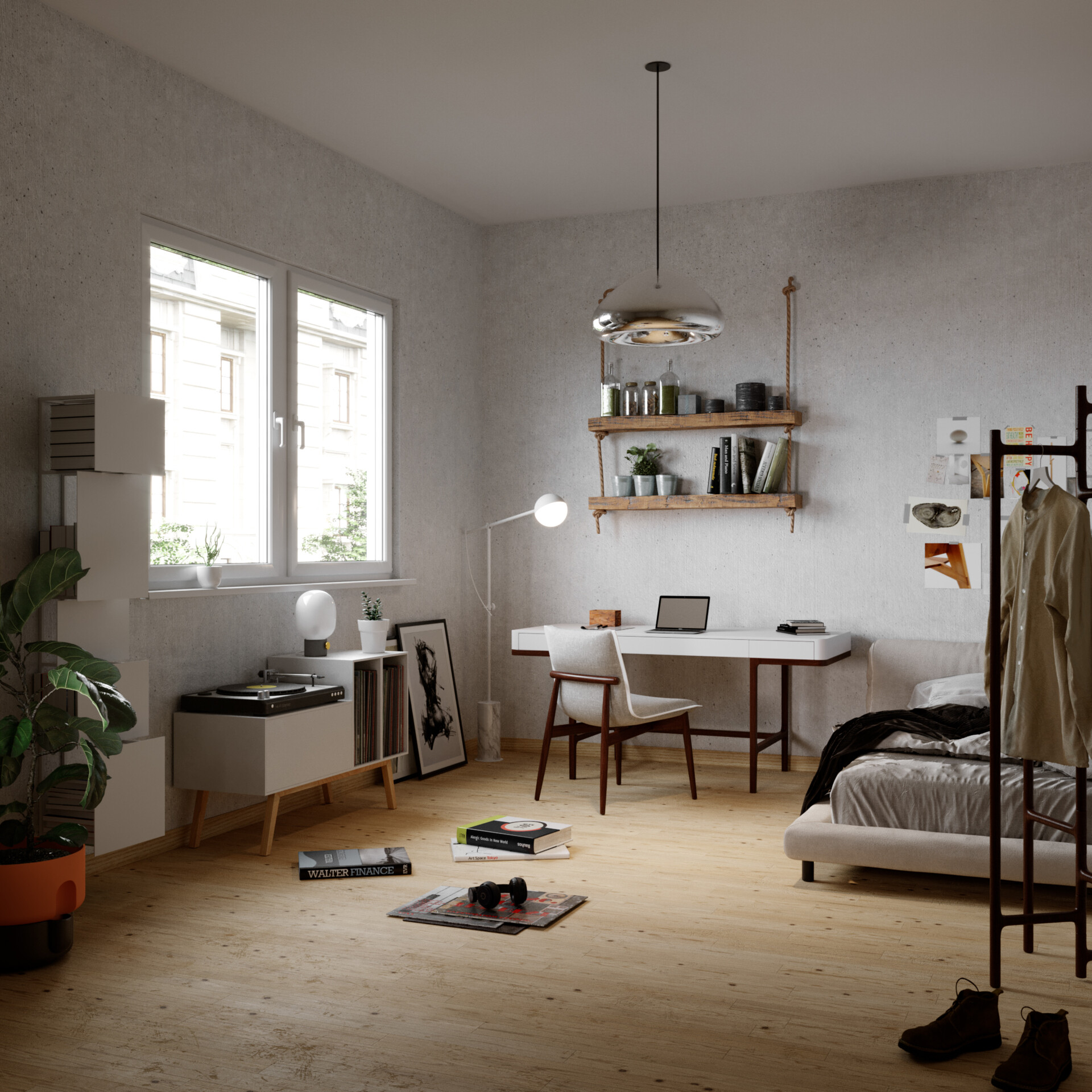 ArtStation - Messy Room in Paris