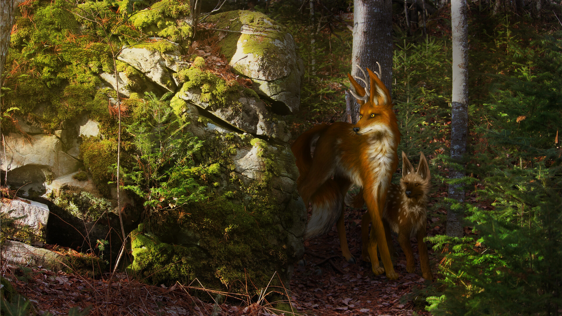 ArtStation - Maned Wolf Deer