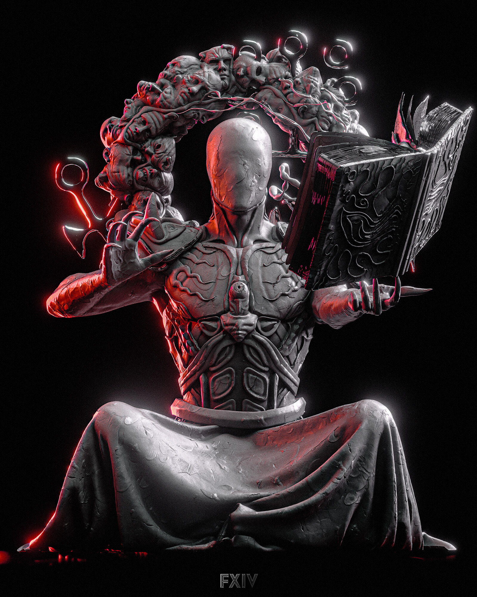 FXIV - Demon #71 - Dantalion - 72 Demons of Solomon