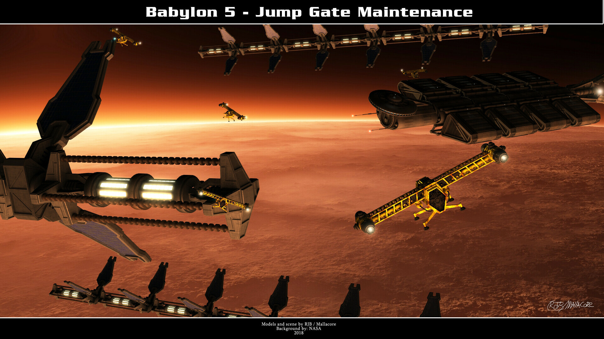 ArtStation - Babylon 5 - Jumgate Maintenance