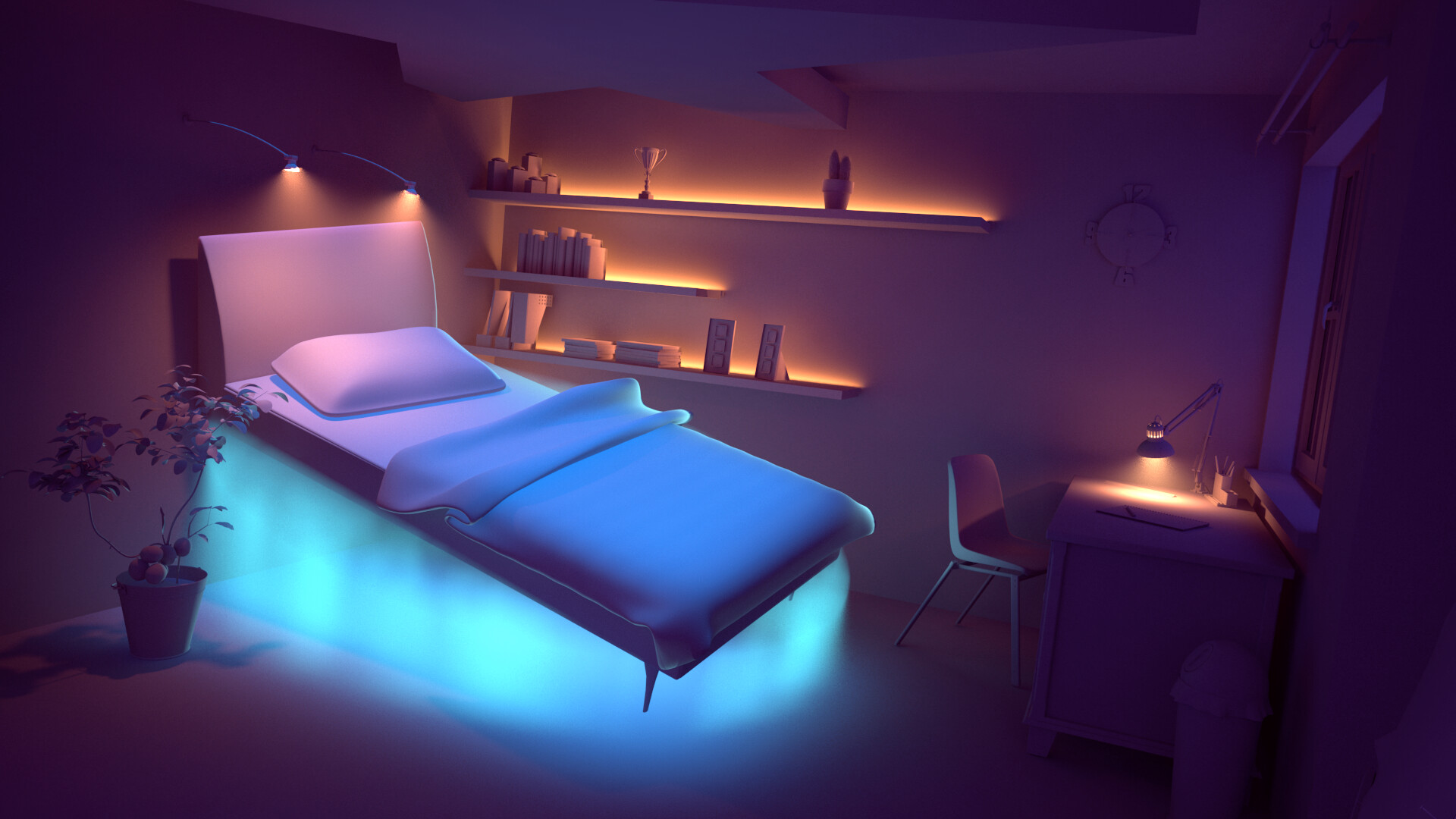 ArtStation - Fantasy Room Lighting