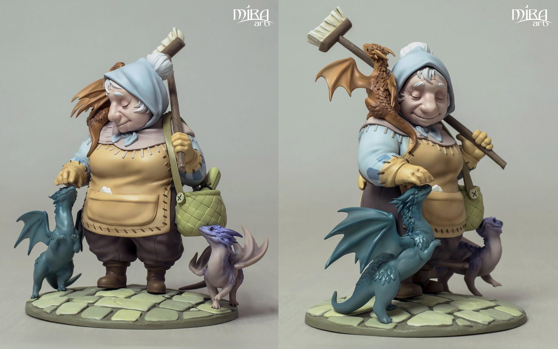 Maria Panfilova - Mamie Dragons Resin figurine