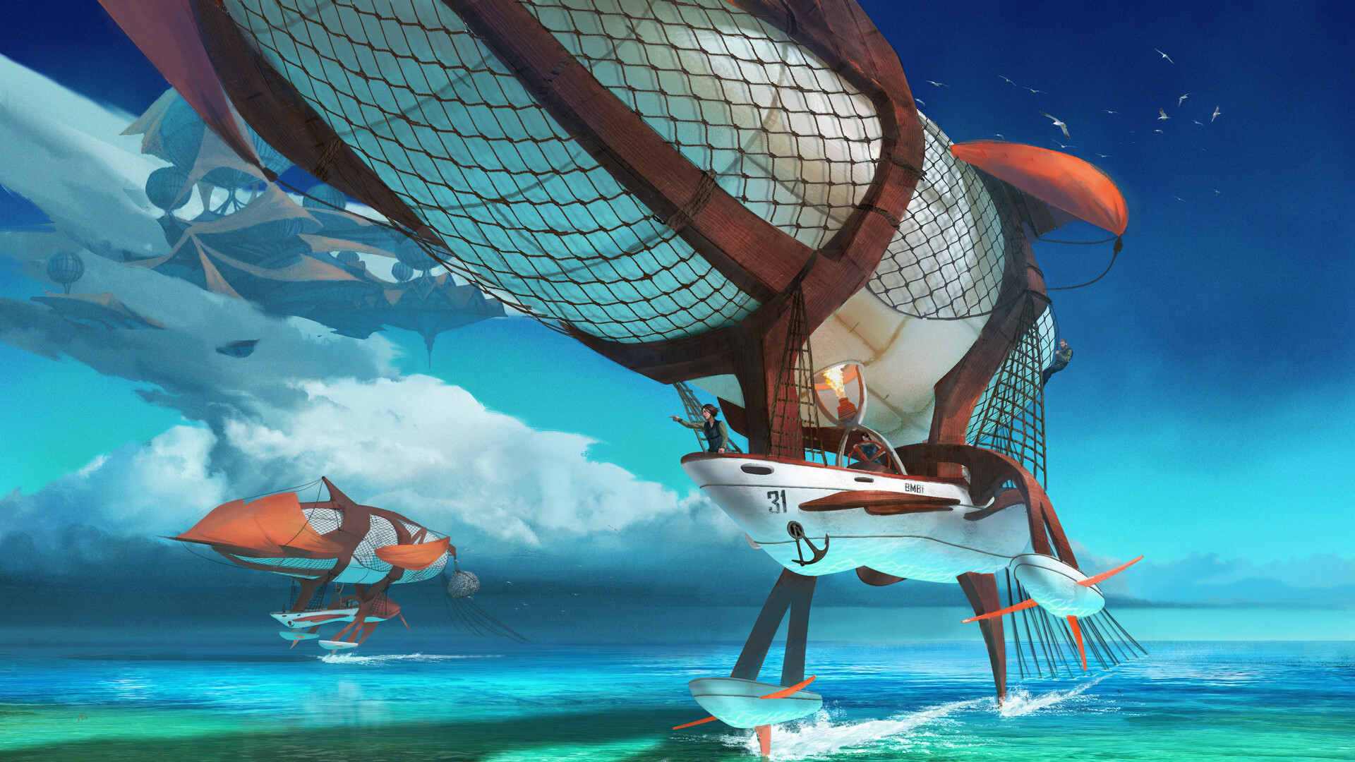 Hot Air Fishing Trip by Jonny Mustapha : r/ImaginarySeascapes