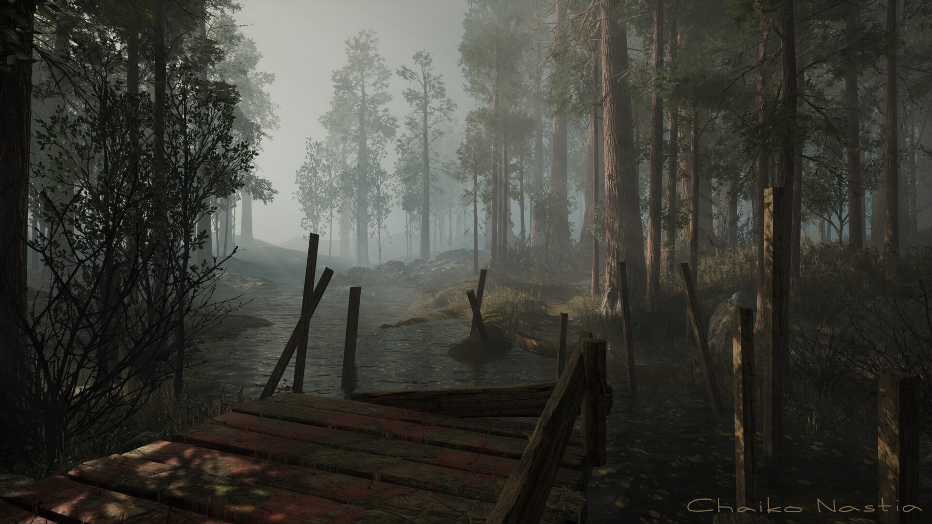 Nastia Chaiko - Level Art & Lighting : Swamp