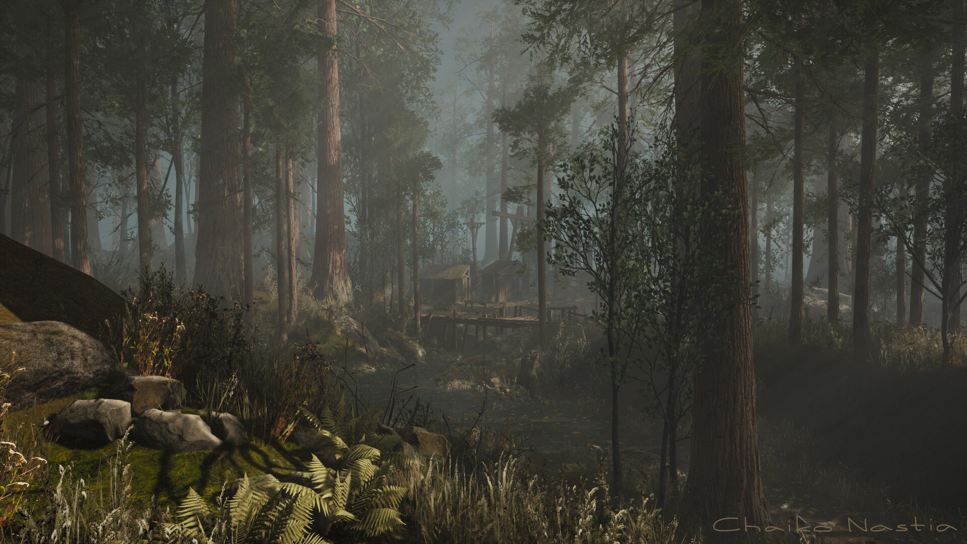 Nastia Chaiko - Level Art & Lighting : Swamp